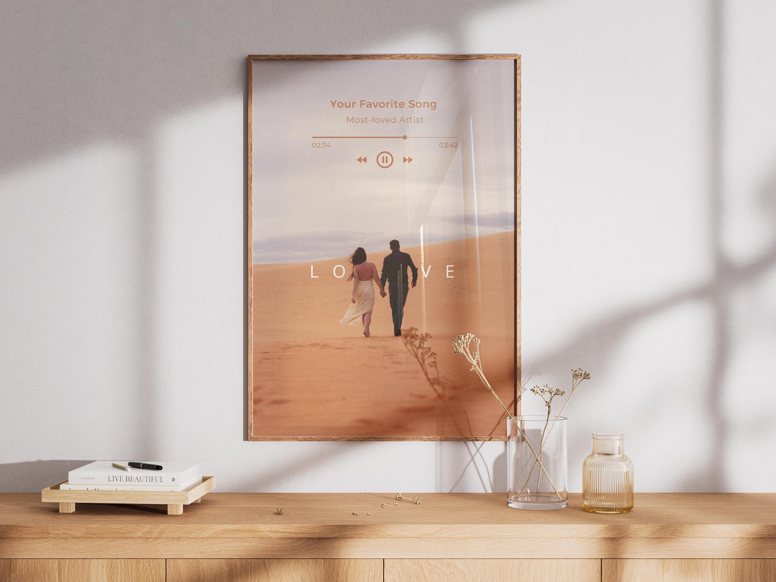 Custom Music Poster for Couples - Editable Canva Template | Anniversary ...