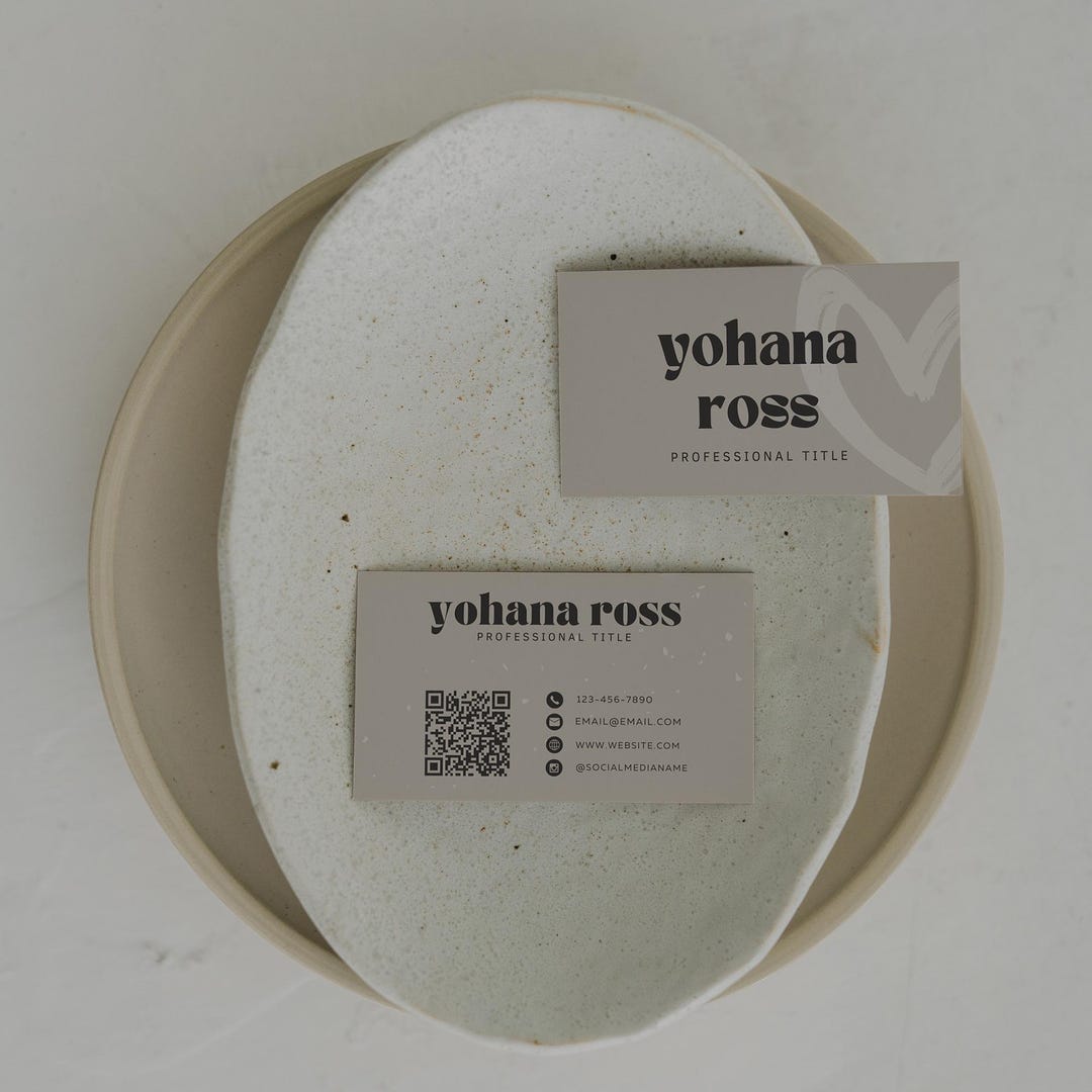 Editable Business Card Template – Instant Download, Minimalist ...