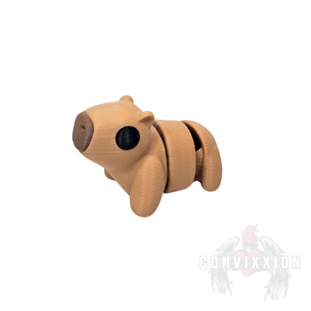 Articulated 3D Printed Capybara - High Quality Fidget, Pocket Pal, Desk ...