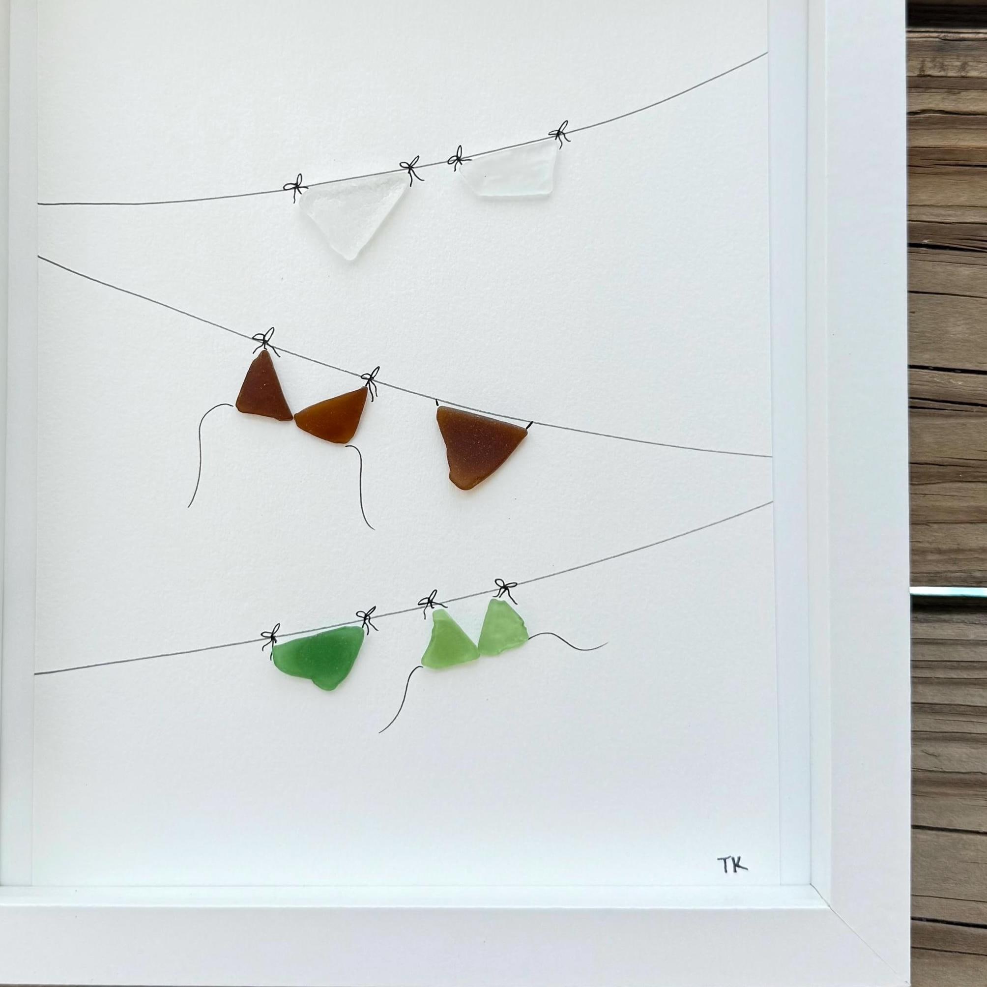Beach Sea Glass Swimsuit Bikini Art - Etsy