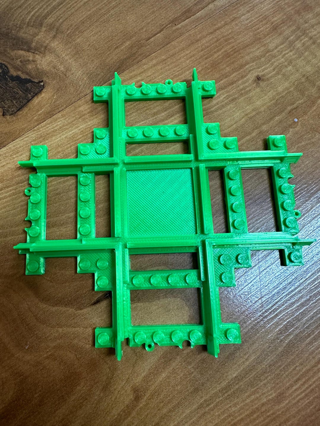 Lego-compatible Brick Train Track Crossing 90 Degrees - Etsy
