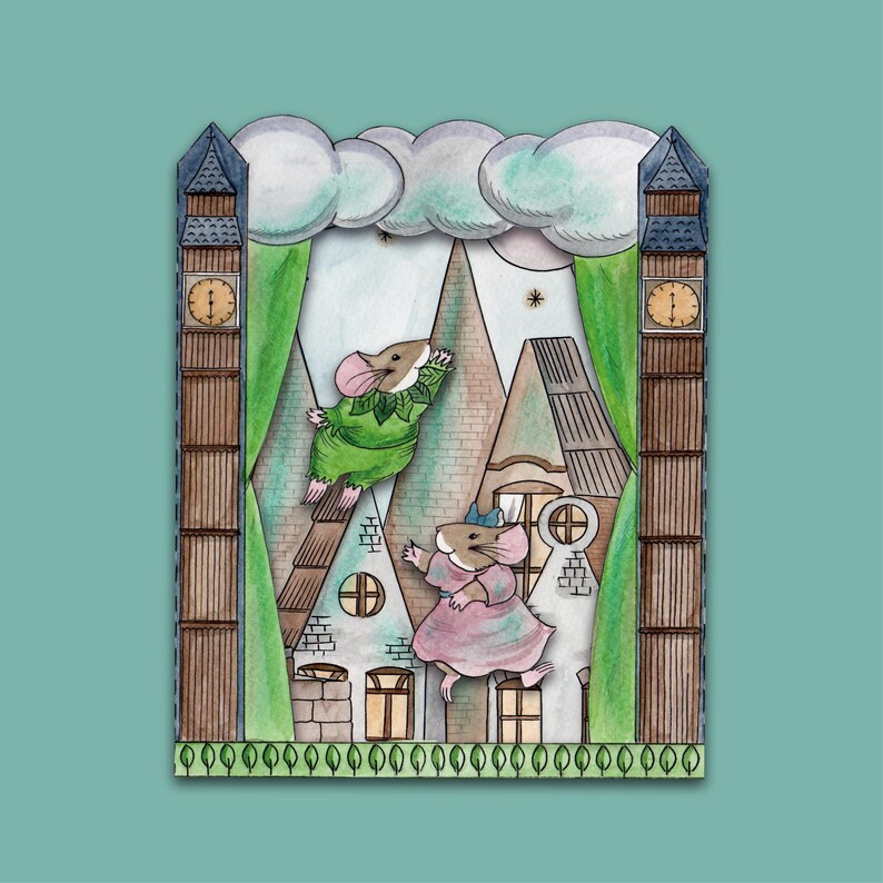 Paper Theatre, Peter Pan, Craft, Cutout, Mice, DIY, Paper Theatre ...