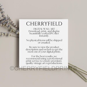 White Cherry Blossom | Vintage Painting | Vintage Digital Print | Brush ...