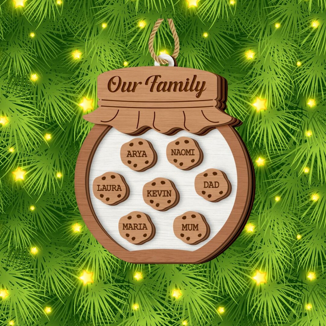 Family Cookie Jar Ornamet - Etsy