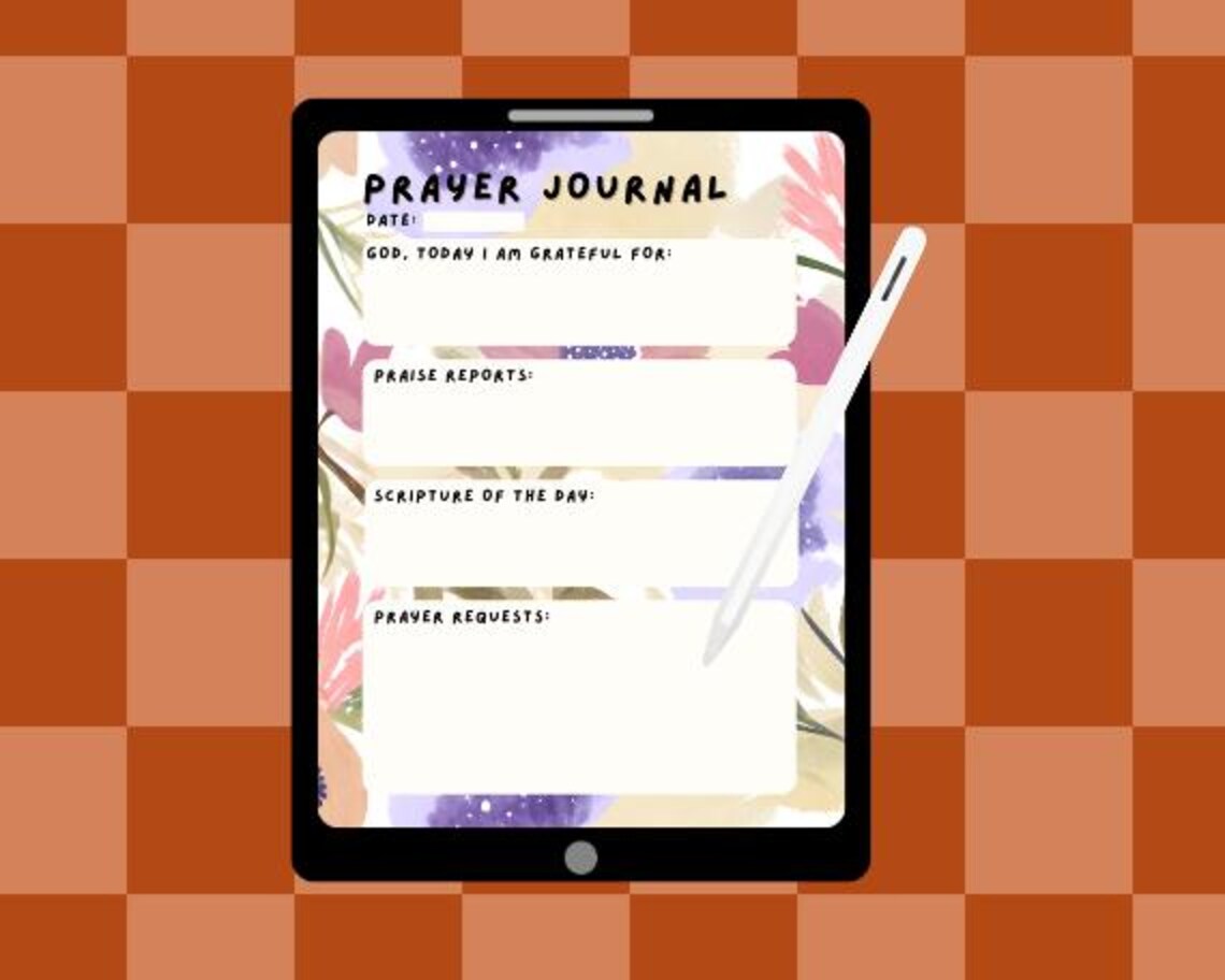 Prayer Journal Template - Etsy