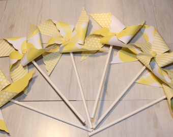 Yellow pinwheels | Etsy