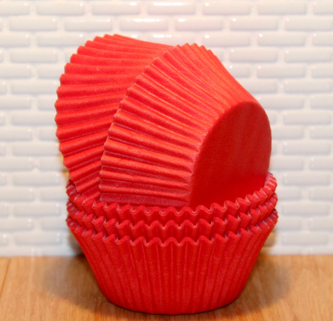Red Cupcake Liners qty 45 Red Cupcake Liners Red Baking - Etsy