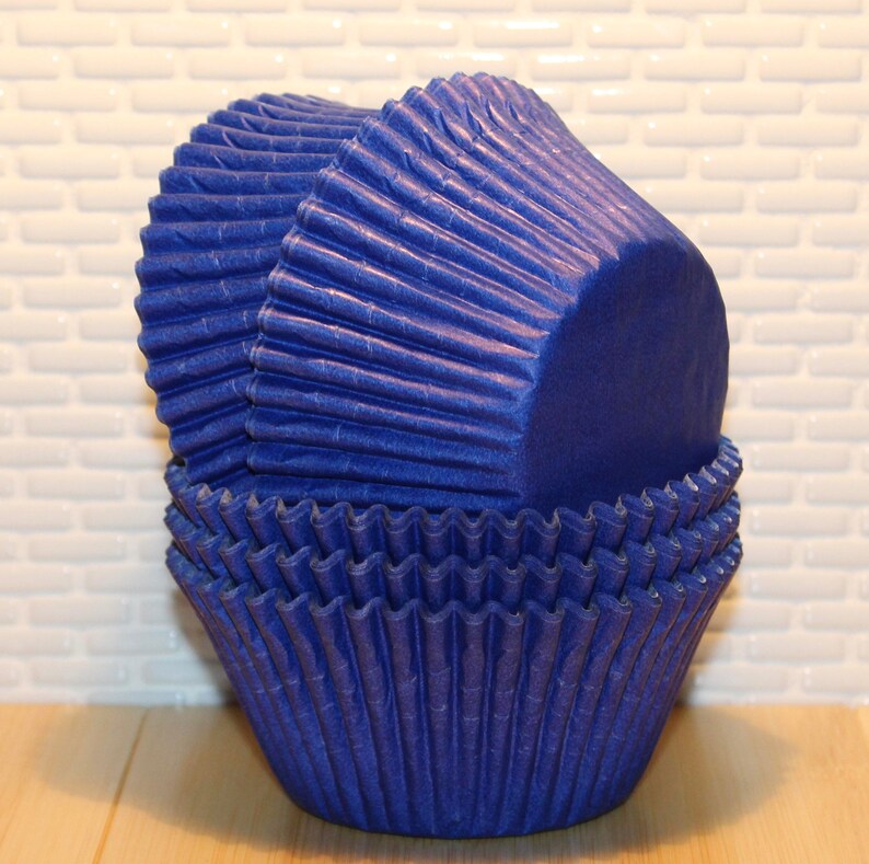 Jumbo Blue Cupcake Liners qty 30 Jumbo Blue Baking Cups - Etsy