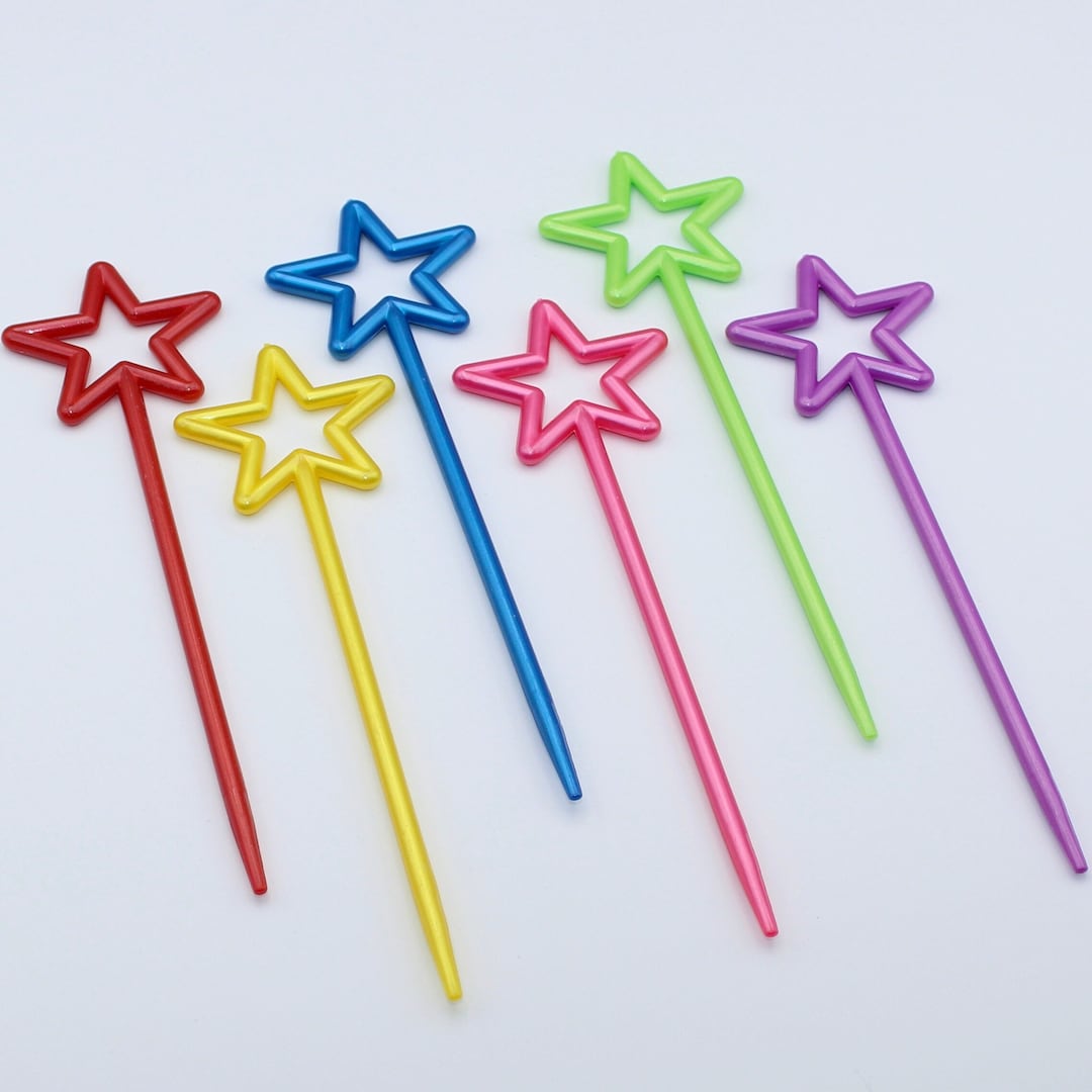 Star Cake Pop Picks (qty 12) Star Treat Picks, Butterfly Cake Picks ...