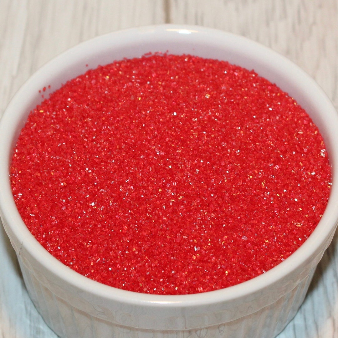 Red Sanding Sugar (4 Oz) Sanding Sugar, Red Dusting Sugar, Red Cupcake ...