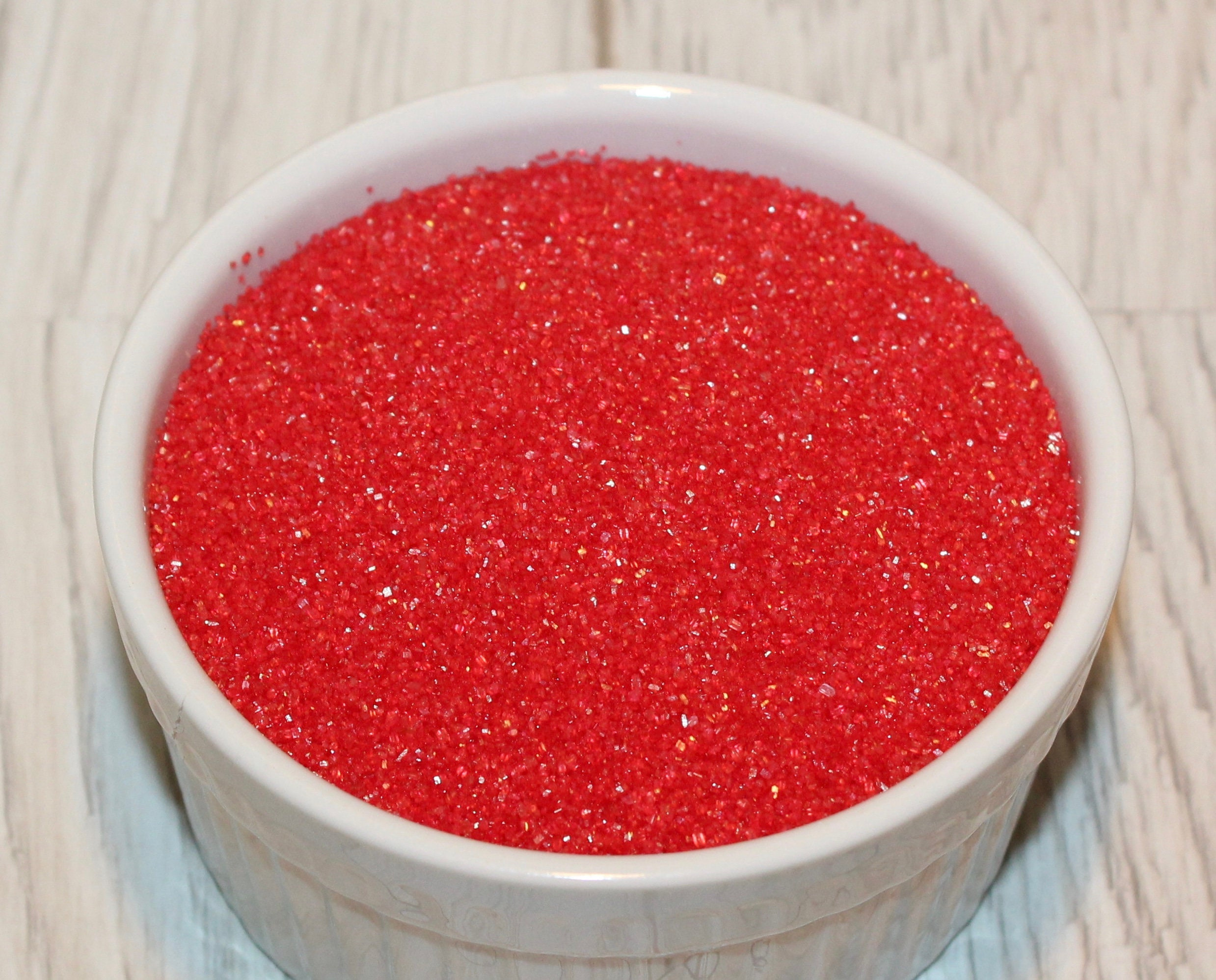 Red Sanding Sugar 4 oz Sanding Sugar Red Dusting Sugar Red | Etsy
