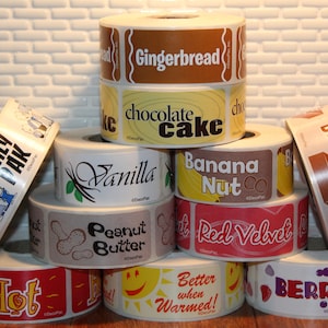 U Choose Flavor Labels Large Rectangular You Choose 1 - Etsy