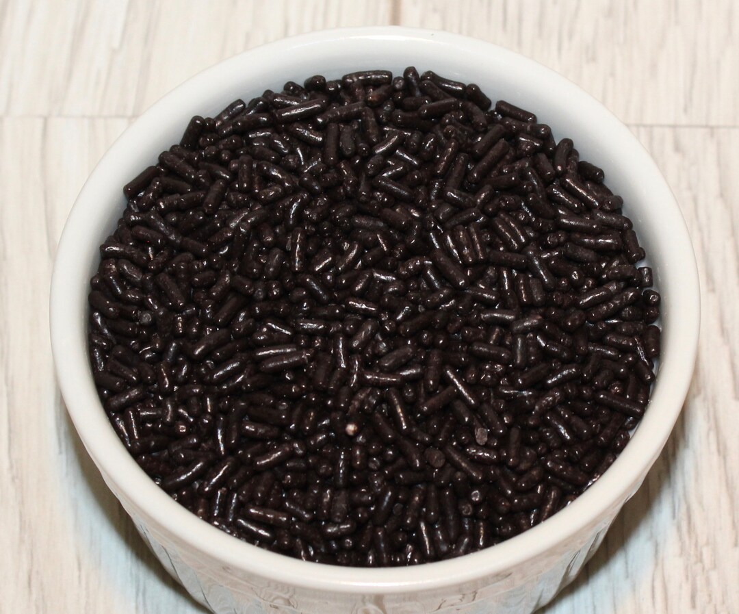 Black Jimmie Sprinkles 4 Oz Black Sprinkles Black Cupcake - Etsy
