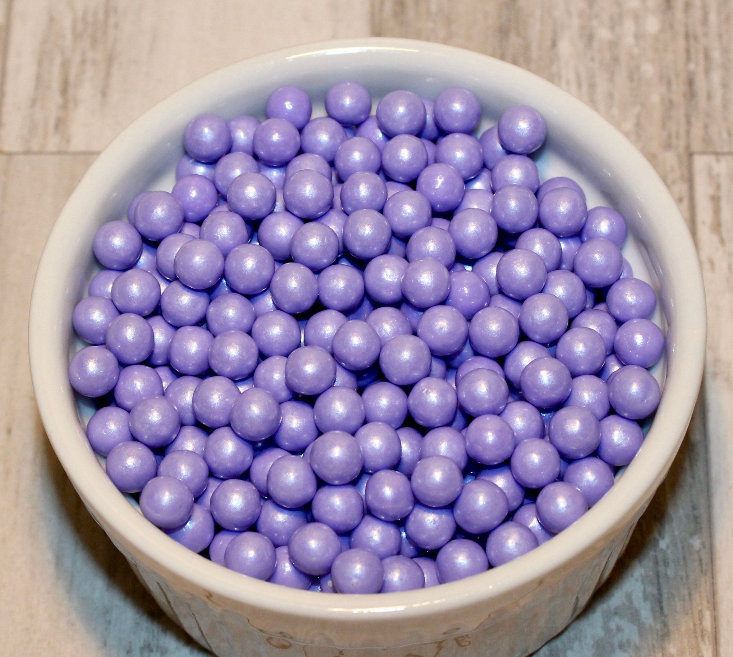 Pearl Lavender Sugar Candy Beads 7 MM 3 oz Lavender Candy | Etsy