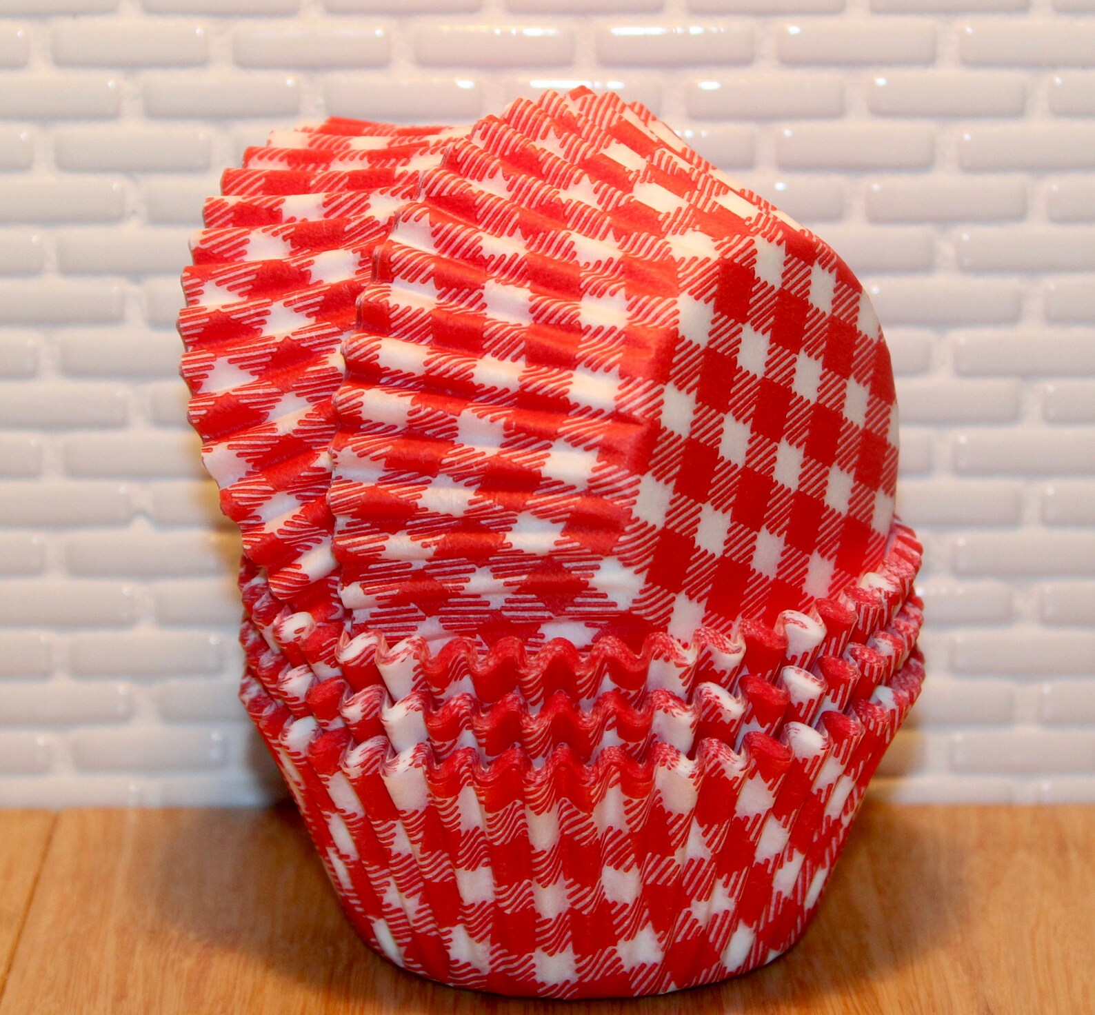 Red Gingham Cupcake Liners qty 45 Red Gingham Baking Cups - Etsy