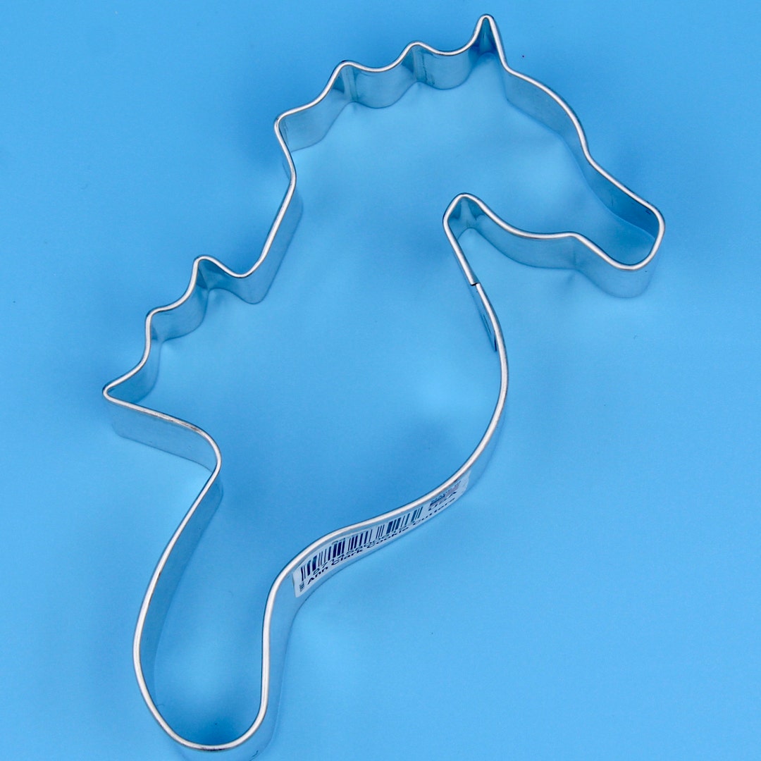 Seahorse Cookie Cutter (4") Metal Seahorse Cookie Cutter, Metal Sea ...