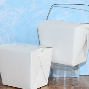 1 Pint Chinese Take Out Boxes With Handles (qty 12) Wedding Cake Favor ...