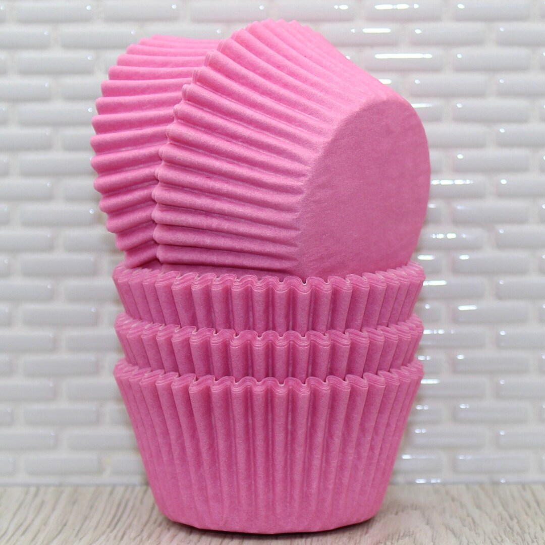 Pastel Pink Designer Heavy Duty Cupcake Liners (qty 32) Pink Cupcake ...