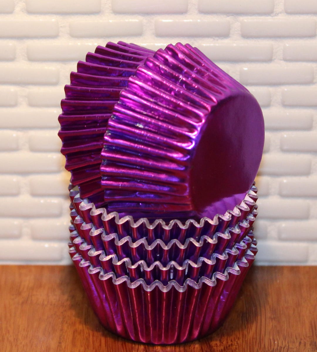 Mini Purple Foil Cupcake Liners qty 50 Mini Purple Foil - Etsy