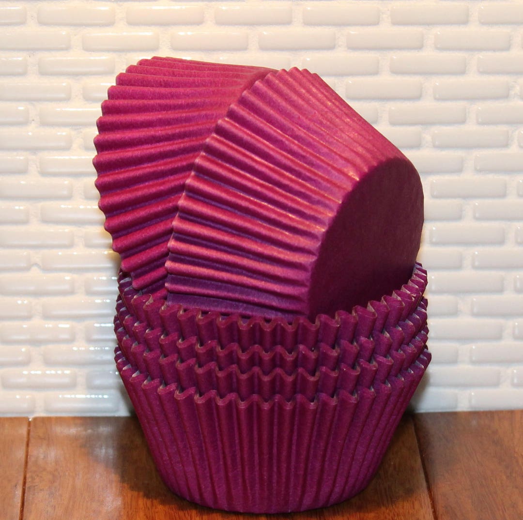 Purple Cupcake Liners qty 45 Purple Cupcake Wrappers Purple - Etsy