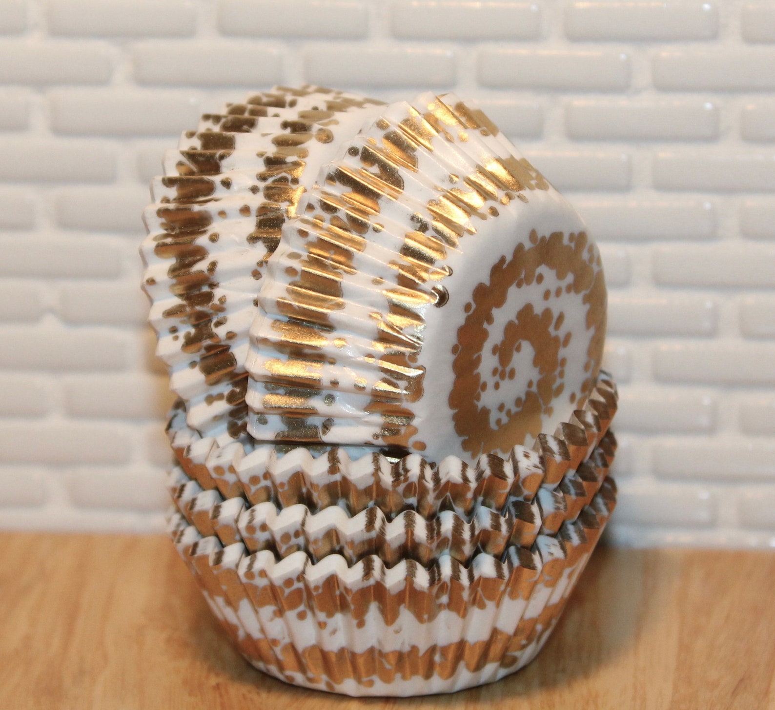 Mini Gold Swirl Glassine Candy Cup Assortment qty 50 Mini | Etsy