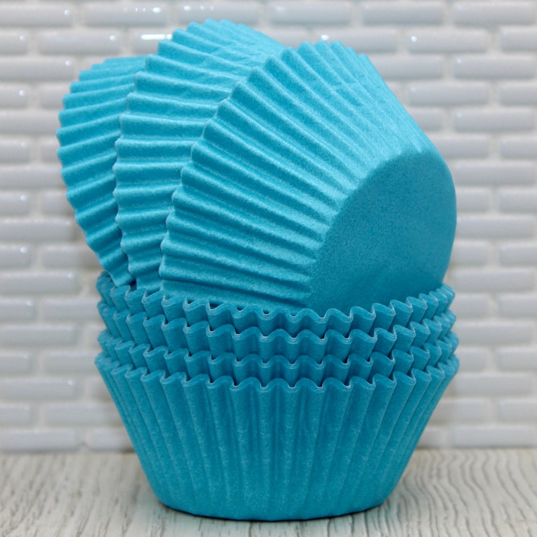 Turquoise Cupcake Liners (qty 45) Turquoise Baking Cups, Turquoise ...