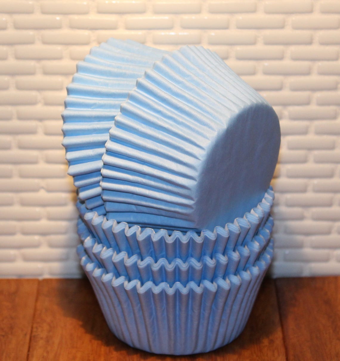 Pastel Blue Designer Heavy Duty Cupcake Liners qty 32 Pastel | Etsy