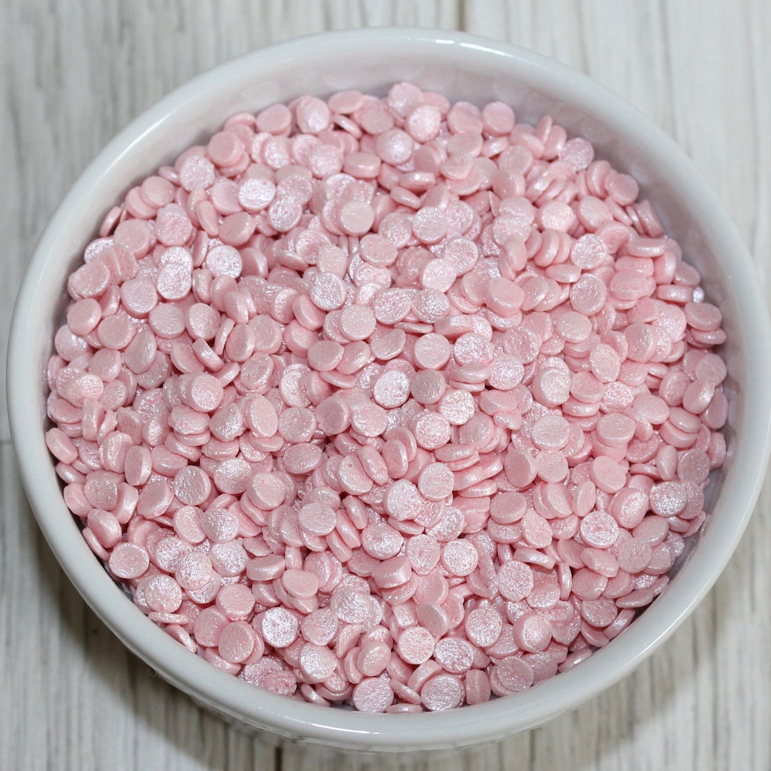 Edible Pink Pearl Confetti Sprinkles (2 Oz or 4 Oz Jar) Edible Pink ...