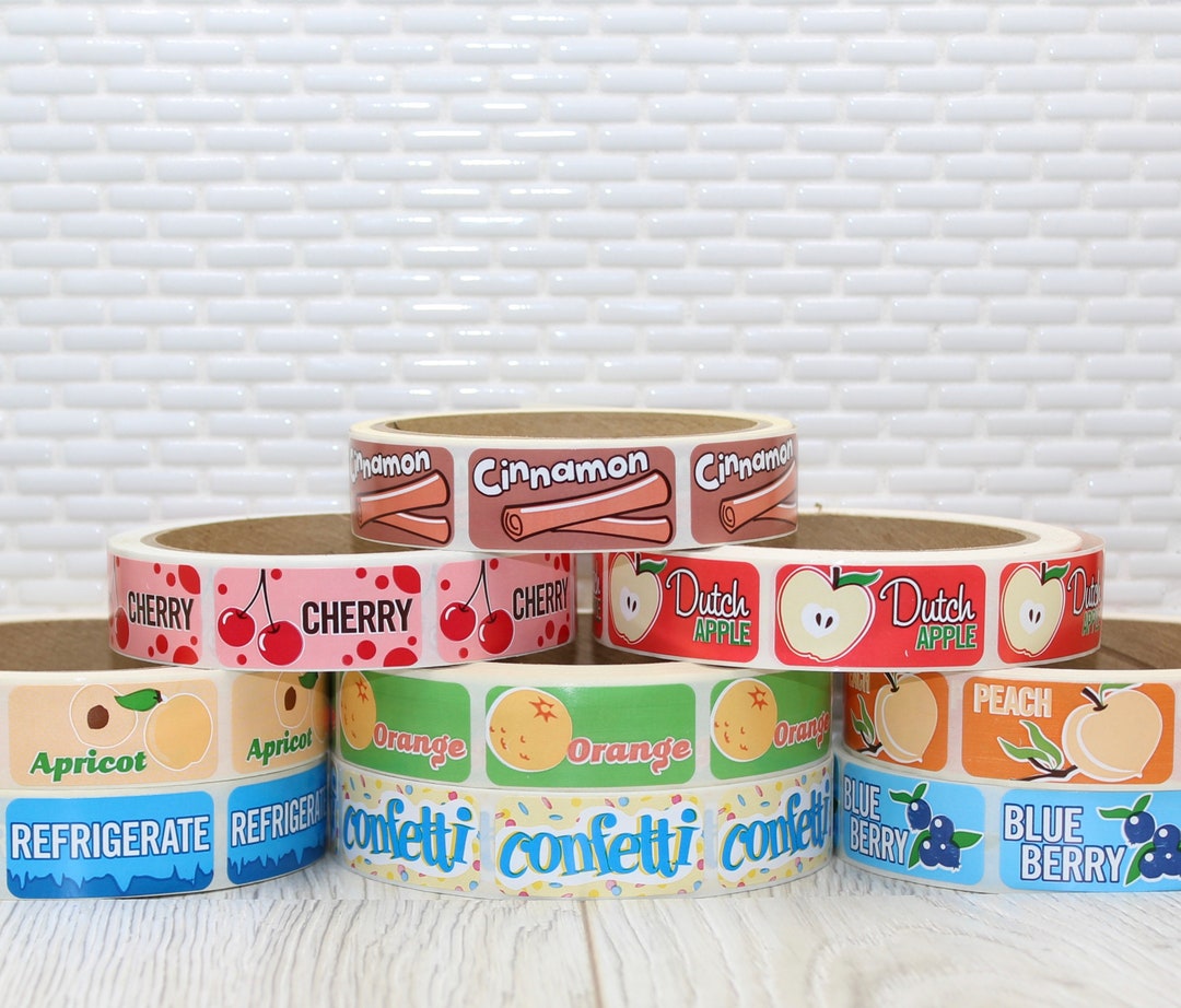 U Choose Flavor Labels - Small Rectangular Only (1 Design - 30 Labels ...