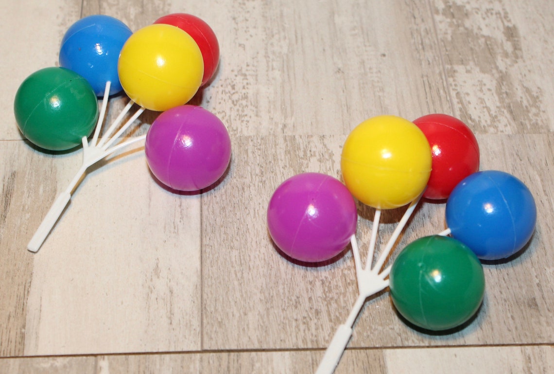 Large Primary Balloon Clusters qty 3 Clusters Primary | Etsy