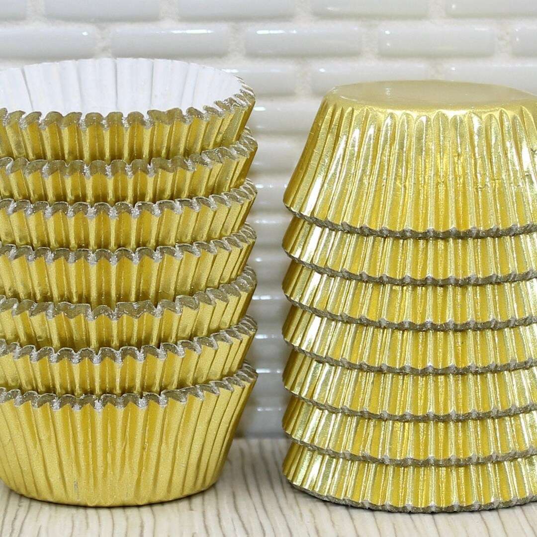 Gold Foil Candy Cups (qty 50) #5 Gold Foil Candy Cups, Gold Candy Cups ...