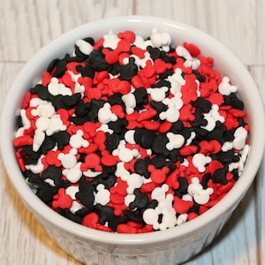 Mickey Mouse Sprinkles (4 Oz) Mickey Mouse Cupcake Sprinkles, Mickey ...