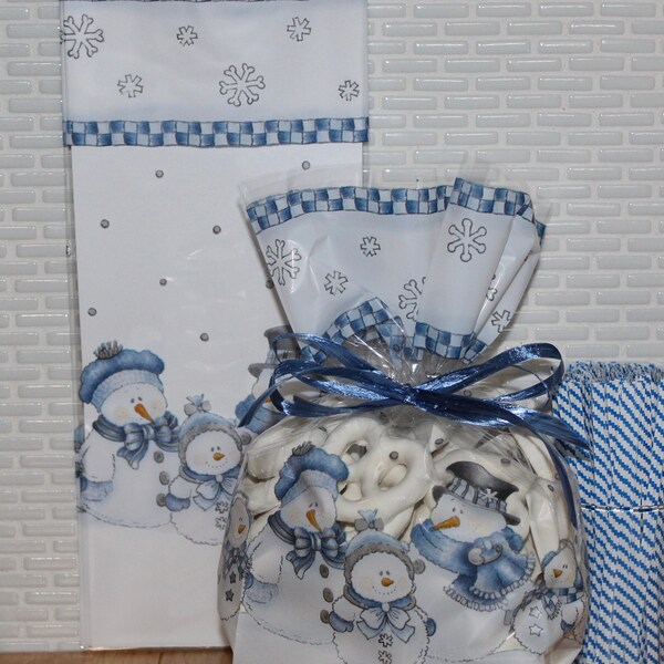 Snowman Gift Bags - Etsy