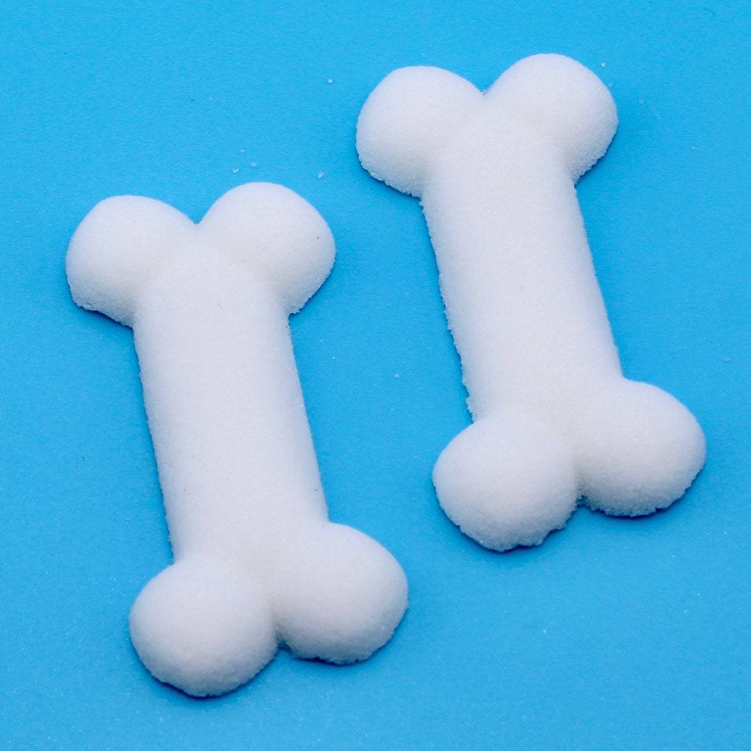 Edible Bones Dec-on Cupcake Sugar Decorations (qty 12) Edible Bones ...