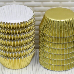 Gold Foil Candy Cups (qty 50) #5 Gold Foil Candy Cups, Gold Candy Cups ...