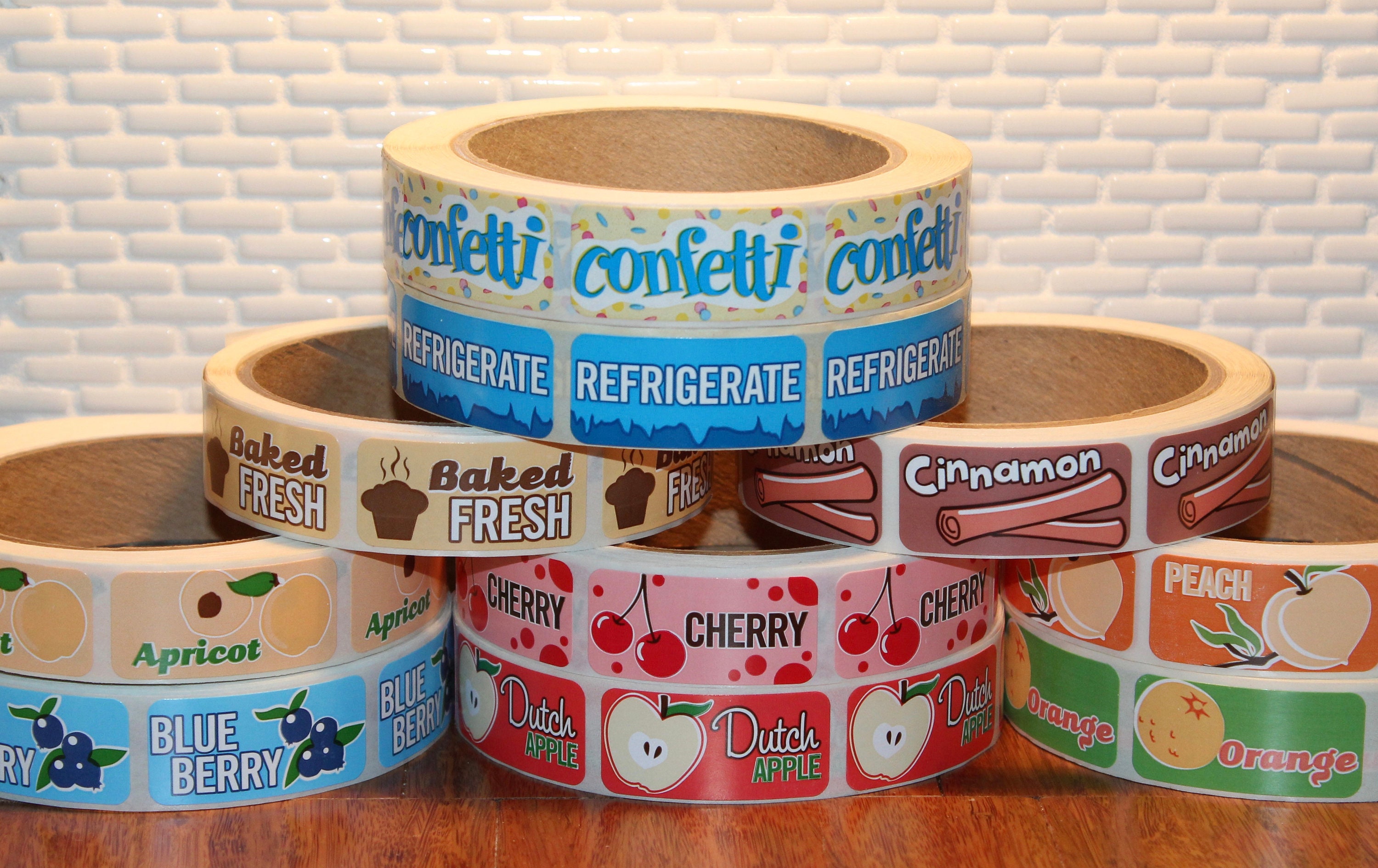 U Choose Flavor Labels Small Rectangular Only 1 Design 30 | Etsy