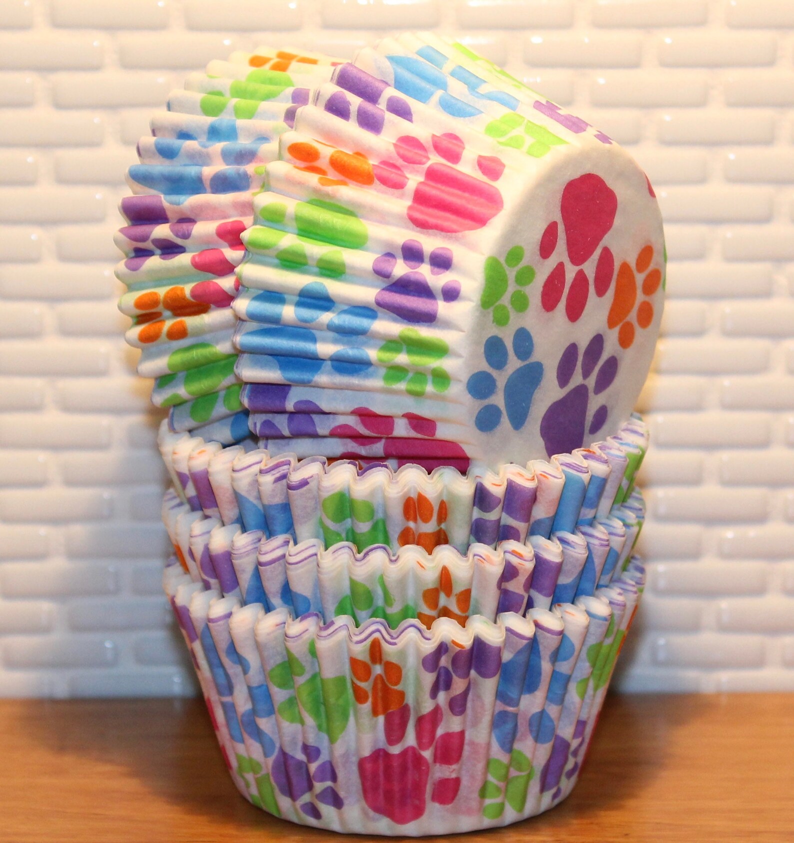 BULK Paw Print Heavy Duty Cupcake Liners qty 250 Paw Print - Etsy
