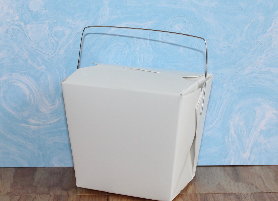 1 Pint Chinese Take Out Boxes With Handles qty 12 Wedding - Etsy