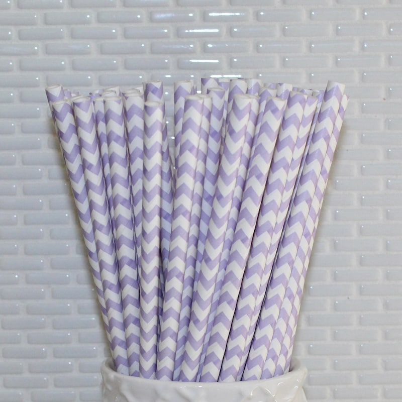Lavender Straws - Etsy