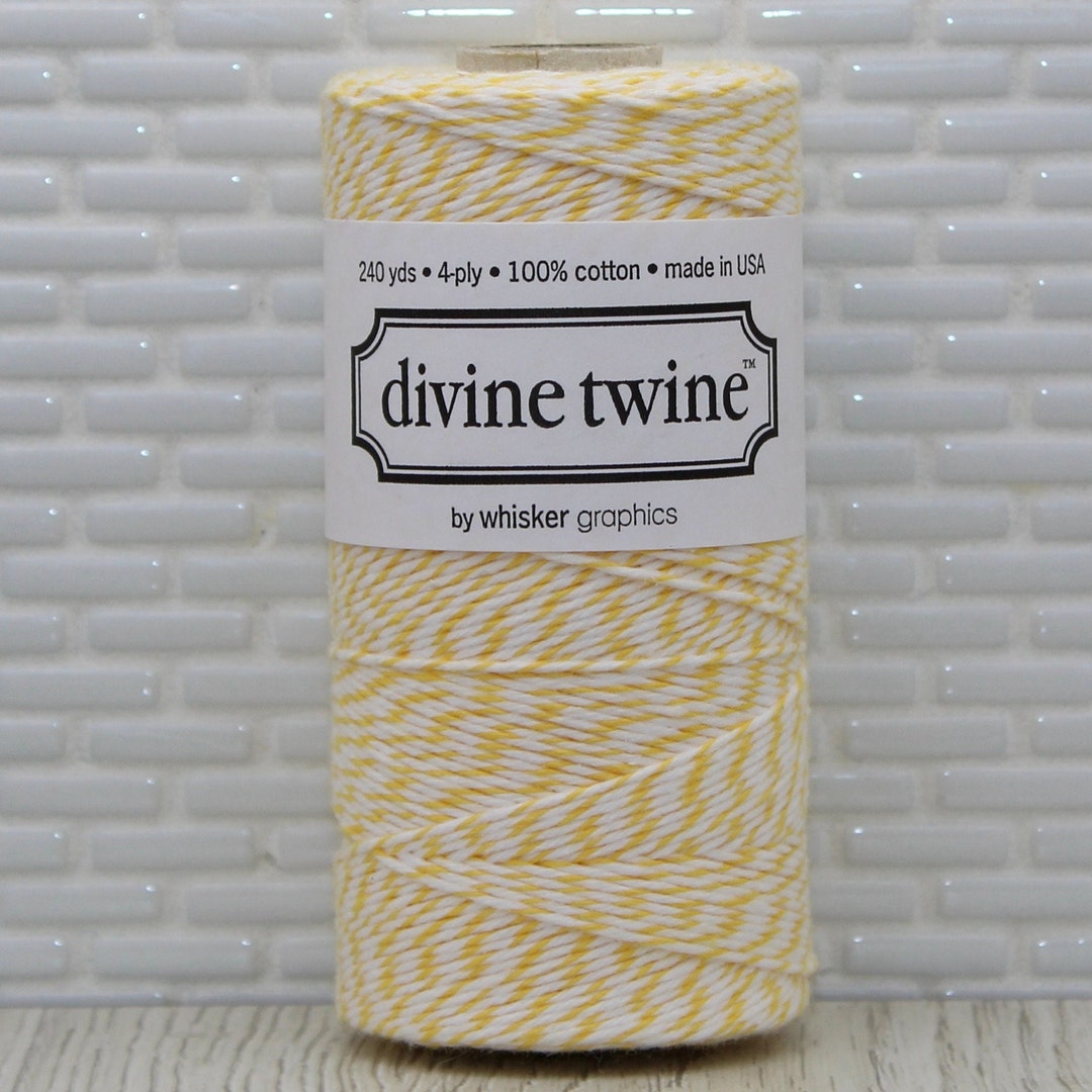 Yellow Divine Twine 240 Yd Roll Yellow Bakery Twine - Etsy