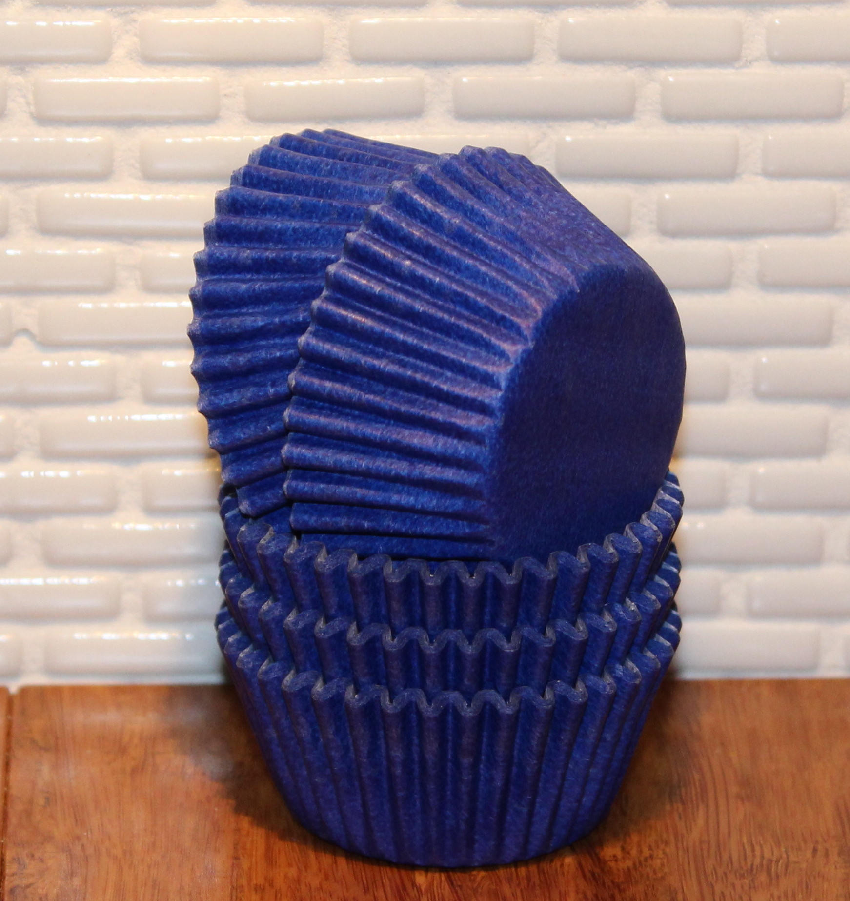 Dark Blue Cupcake Liners qty 45 Blue Baking Cups Cupcake - Etsy