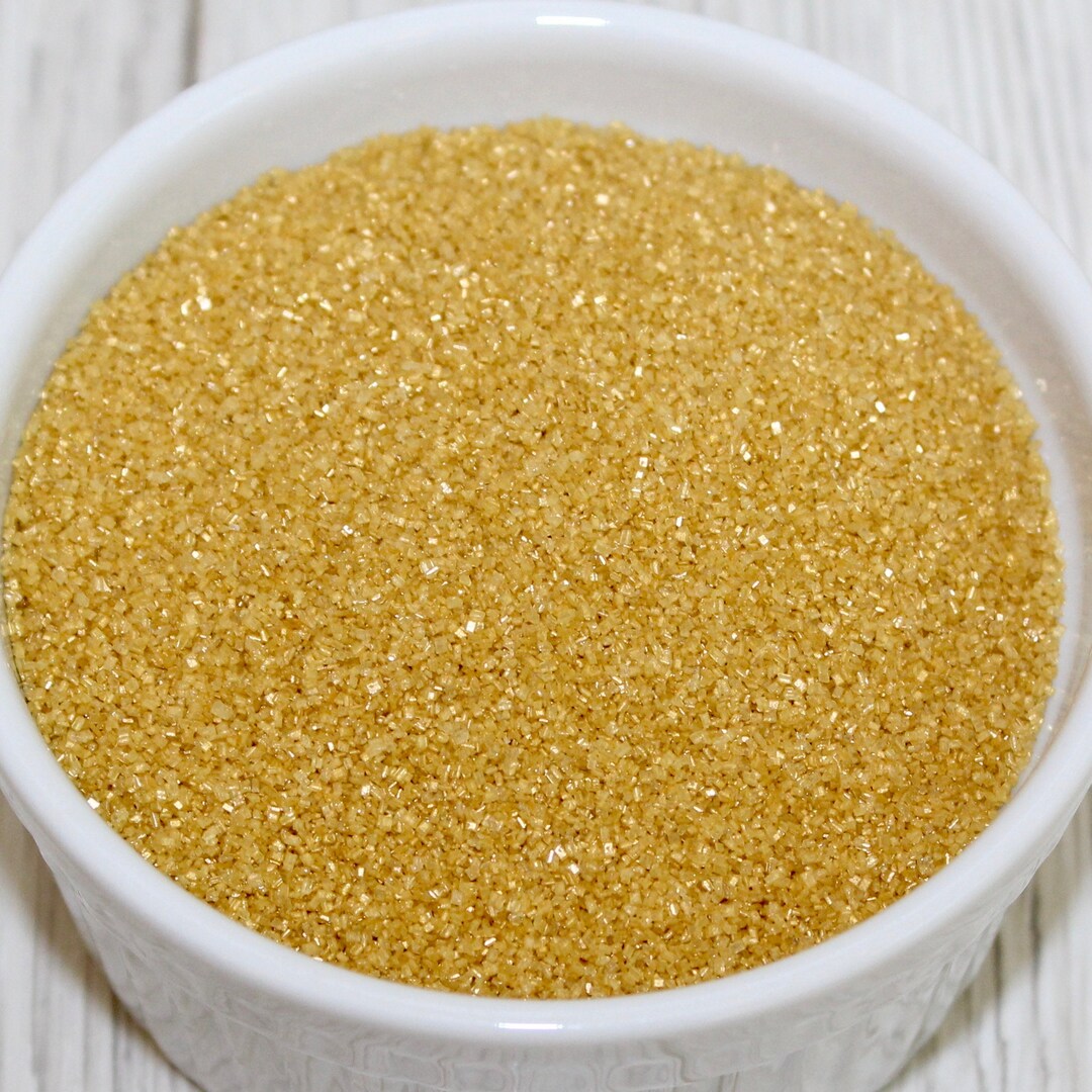 Gold Shimmering Sanding Sugar (4 Oz) Gold Shimmering Sugar, Gold ...