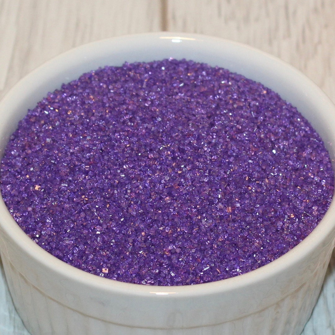 Purple Sanding Sugar (4 Oz) Sanding Sugar, Purple Dusting Sugar, Purple ...