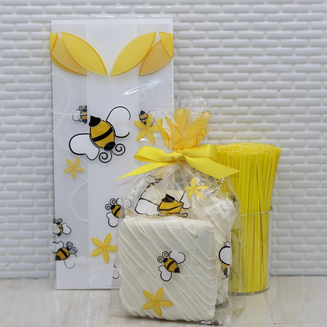 BULK Bumble Bee Cellophane Favor Bags (qty 100) Honey Bee Favor Bags ...