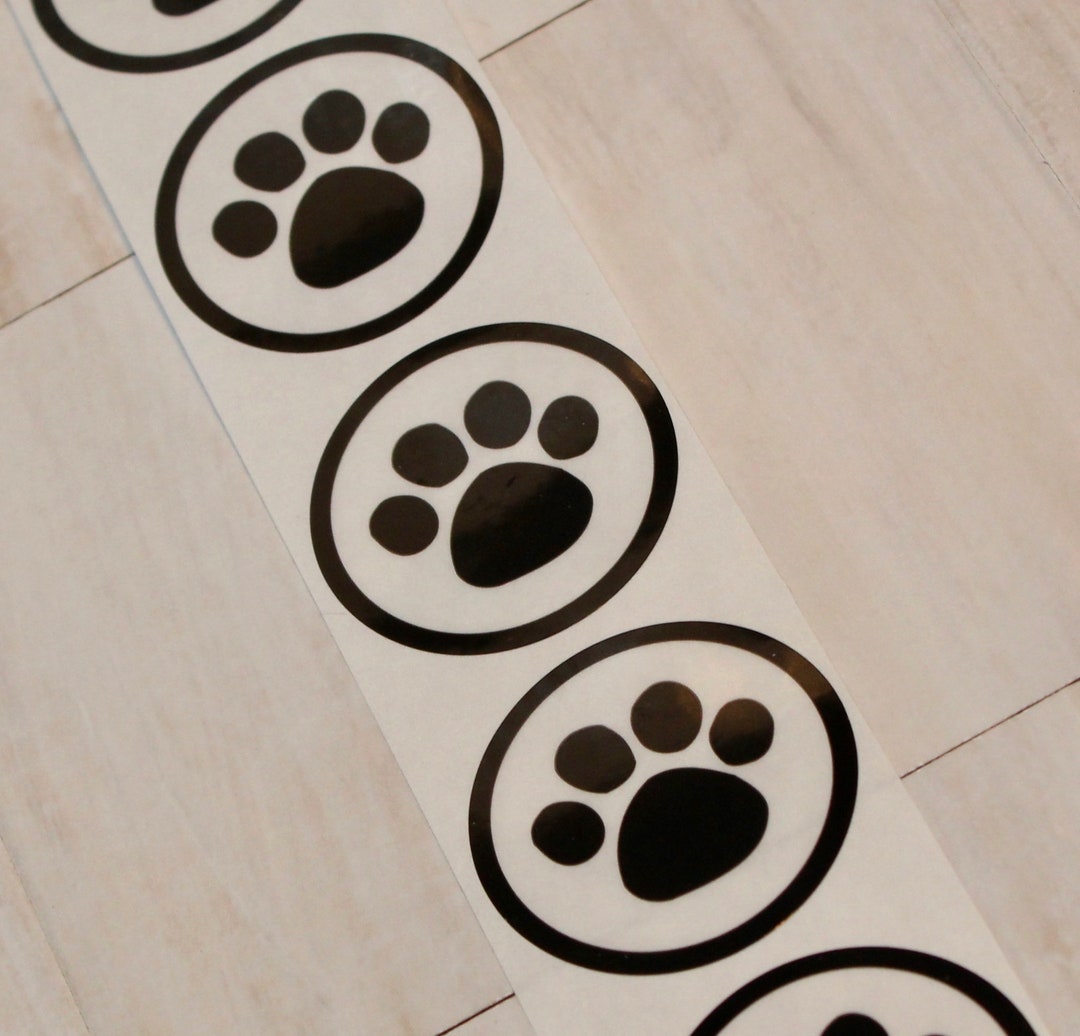 Paw Print Stickers (qty 20) Paw Print Stickers, Scrapbooking Stickers ...