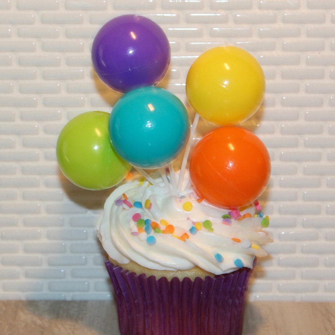 Large Colored Balloon Picks qty 3 Clusters Balloon Picks - Etsy