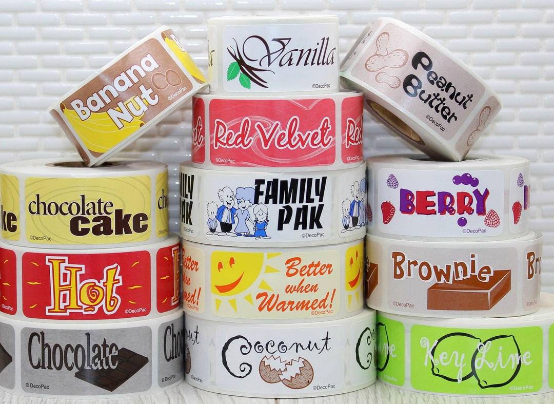 U Choose Flavor Labels - Large Rectangular - You Choose (1 Design - 30 ...