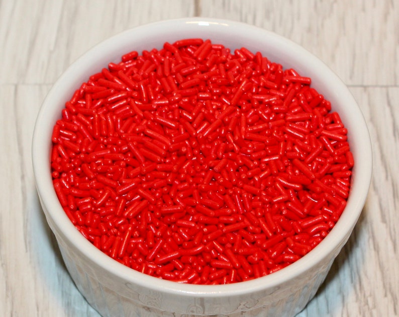 Bright Red Jimmie Sprinkles 4 Oz Red Jimmie Sprinkles Red - Etsy