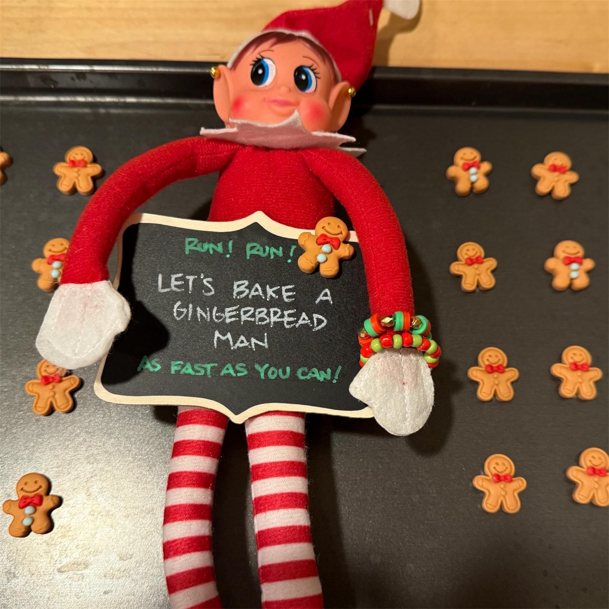 Elf Visit. Elf Prop. Elf Sized Gingerbread Man. Miniature Elf Cookies ...