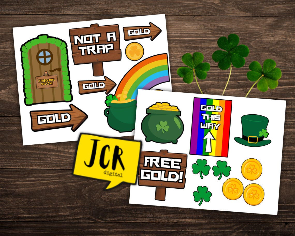 Leprechaun Trap Kit Printable: St. Patrick's Day DIY Craft (digital ...